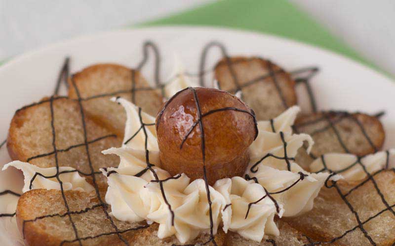 Ferrara Baba Cakes with Cannoli Cream