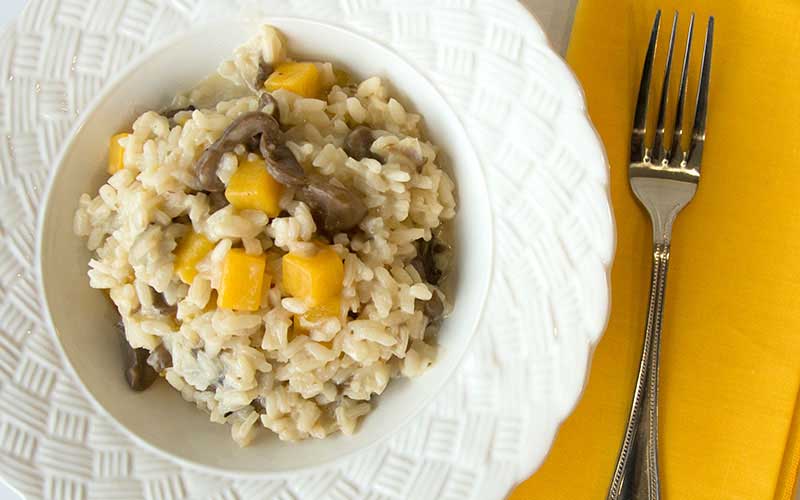 Squash and Porcini Mushroom Risotto