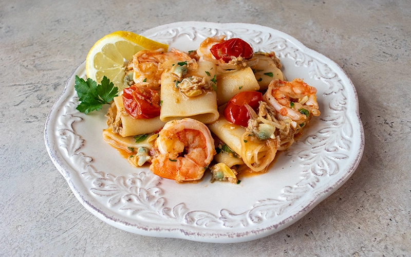 Seafood Paccheri