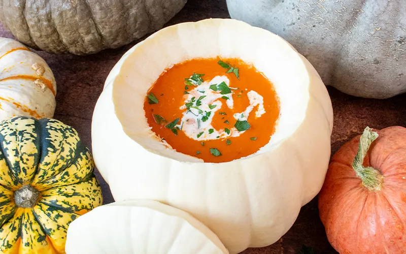 Creamy Pumpkin Tomato Soup