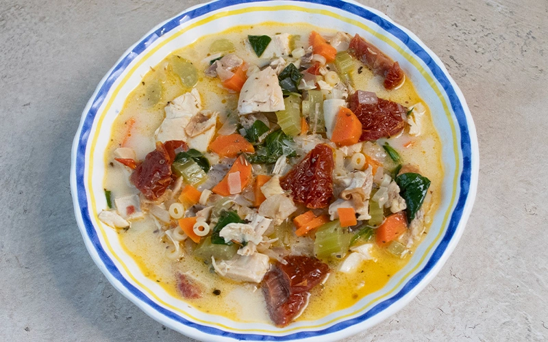 Sun Dried Tomato Chicken Soup